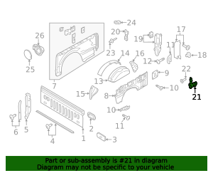 2015-2023 Ford Tailgate Hinge FL3Z-99430B39-A | TascaParts.com