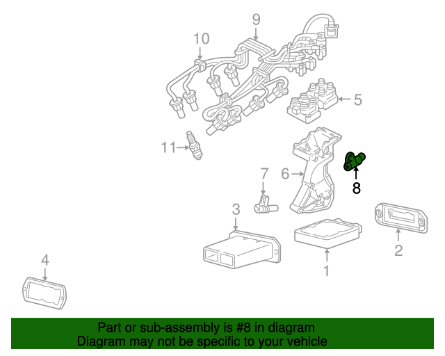 LF01-18-230 - Camshaft Position Sensor - 2001-2009 Mazda | Werner Mazda ...