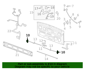 2020-2023 GM Passenger Side Pickup Box Tailgate Latch 85530785 | GM ...