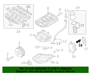 2015-2024 Volkswagen Oil Cooler Valve 06K-103-208-D | OEM VW Parts Haus