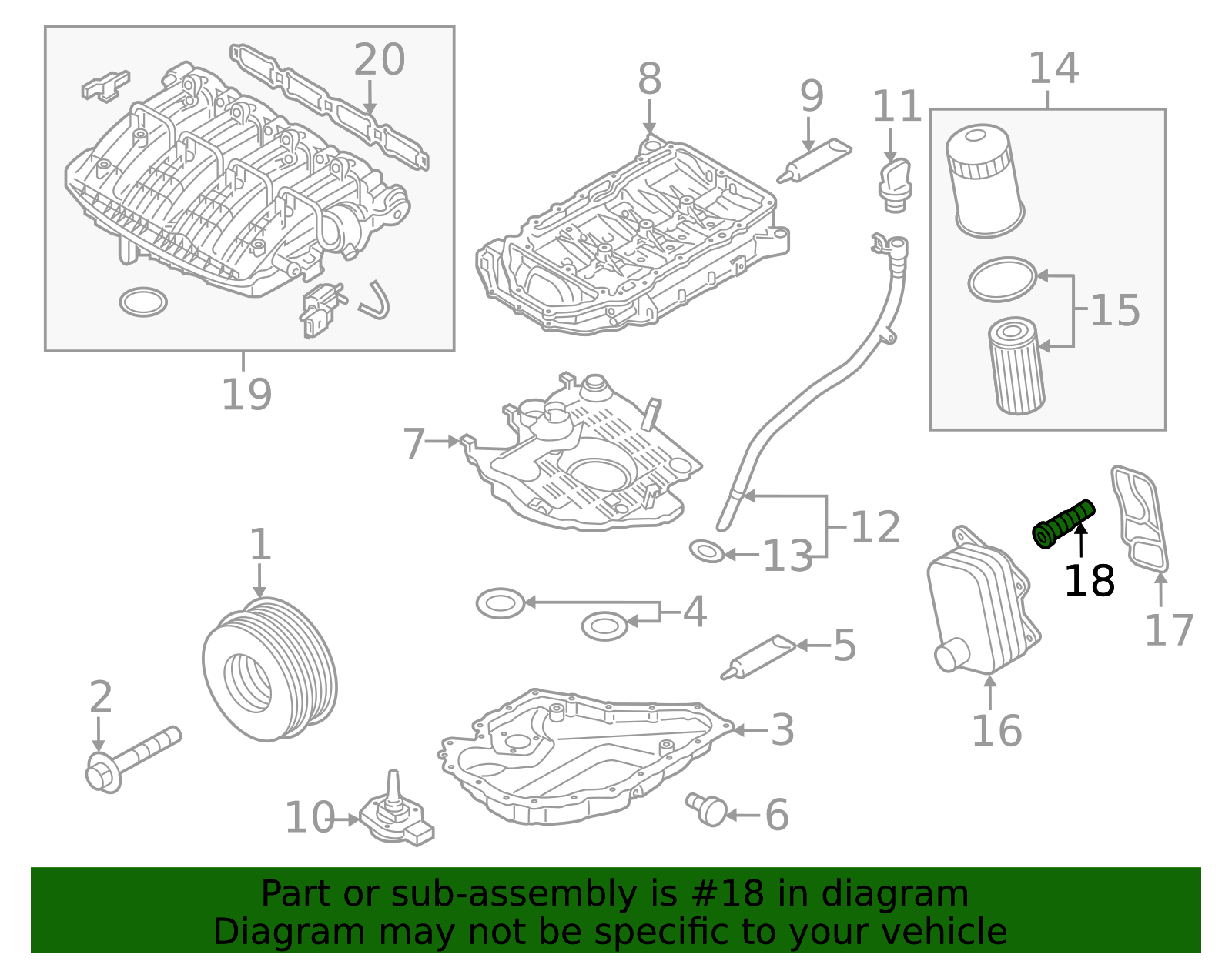 2015-2024 Volkswagen Oil Cooler Valve 06K-103-208-D | OEM Parts Online