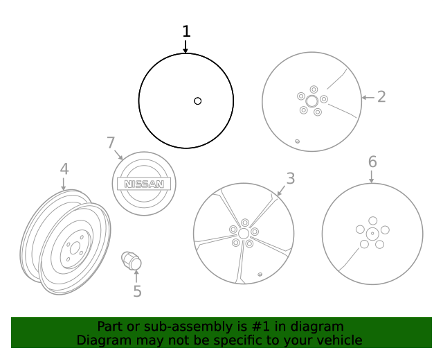 40300-6LB0B - Wheel, Steel - 2020-2024 Nissan Sentra | Nissan OEM Parts ...
