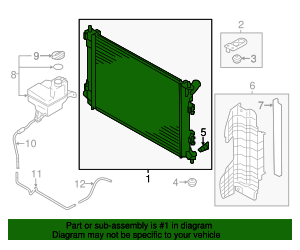 2014-2019 Kia Radiator 25310 A2000 | QuirkParts