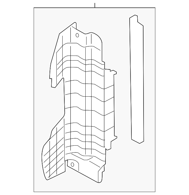 2014-2017 Kia Air Guide - Passenger Side (RH) 29134-A7700 | TascaParts.com
