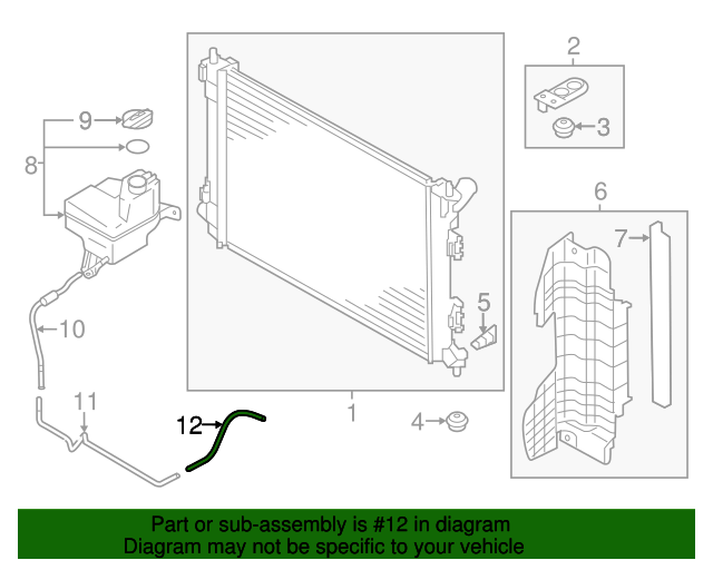 25451-A7000 - Reservoir Hose 2014-2018 Kia | Kia.Parts Store