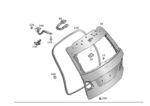 Rear-End Door for 2014 Mercedes-Benz ML 350 | Mercedes-Benz USA Parts