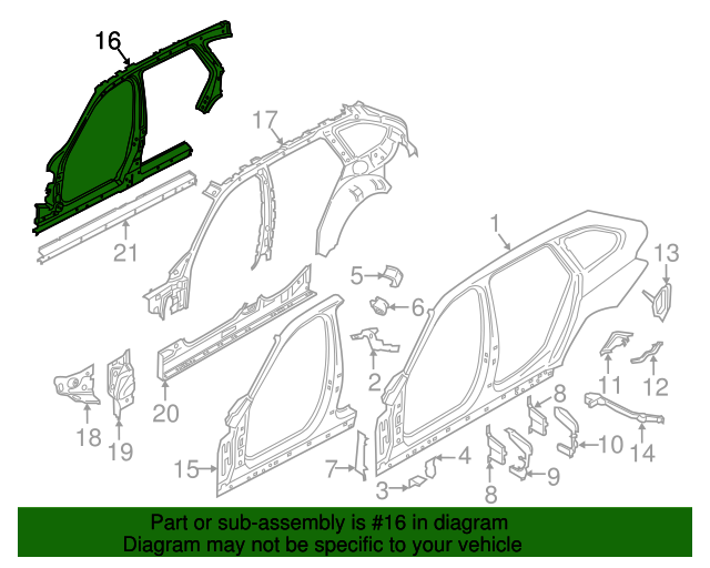 Genuine BMW 41-00-7-427-483 | Reinforced Panel | FREE Shipping on Most ...