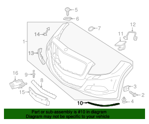 218-885-02-21 - Trim Molding 2012-2014 Mercedes-Benz | Mercedes-Benz ...