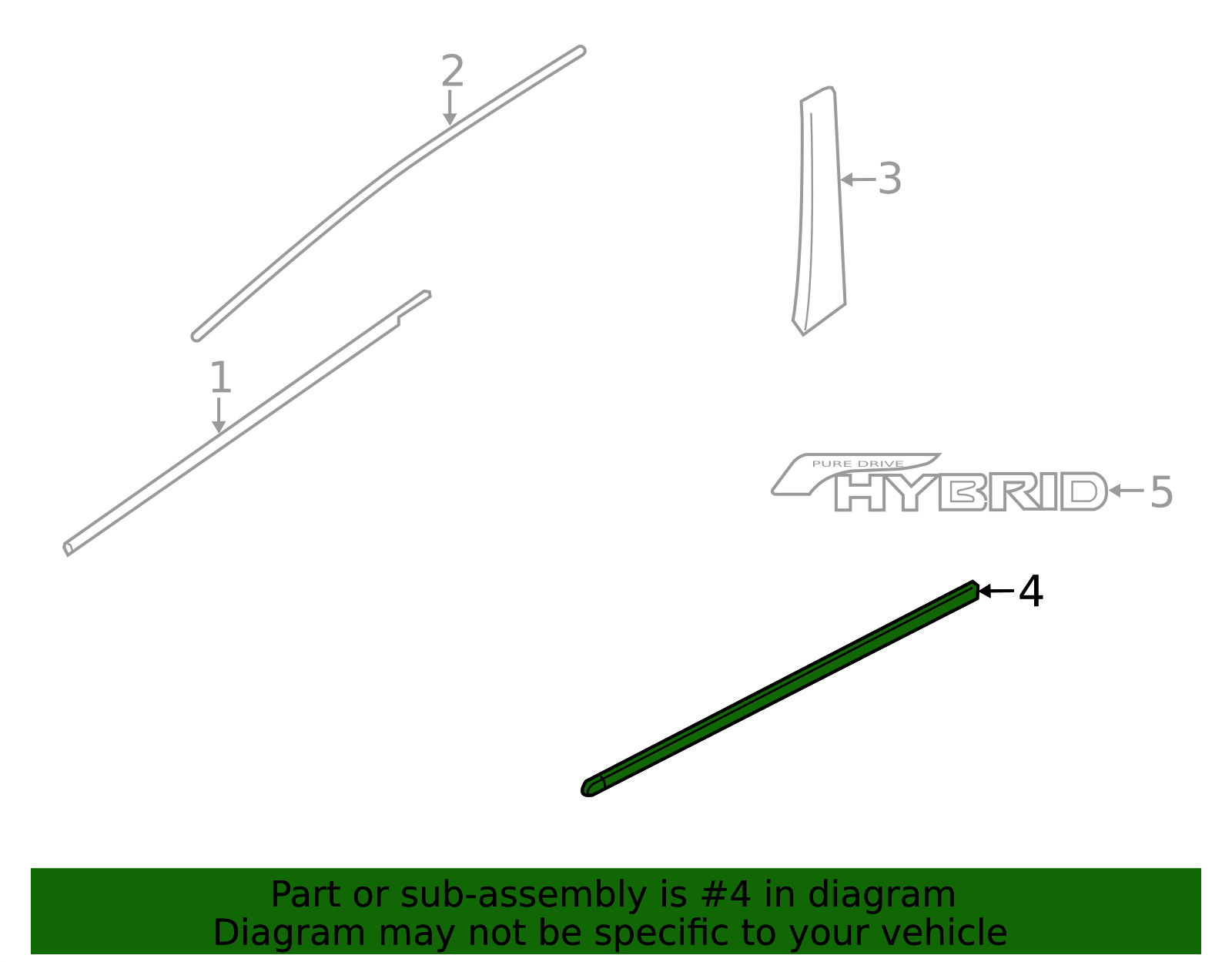 2015-2020 Nissan Rogue Lower Molding 80877-5HA0A | Boro Nissan Parts