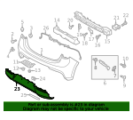 2021-2023 Kia Rio Skid Plate 86671-H9AA0 | Kia Automotive Parts