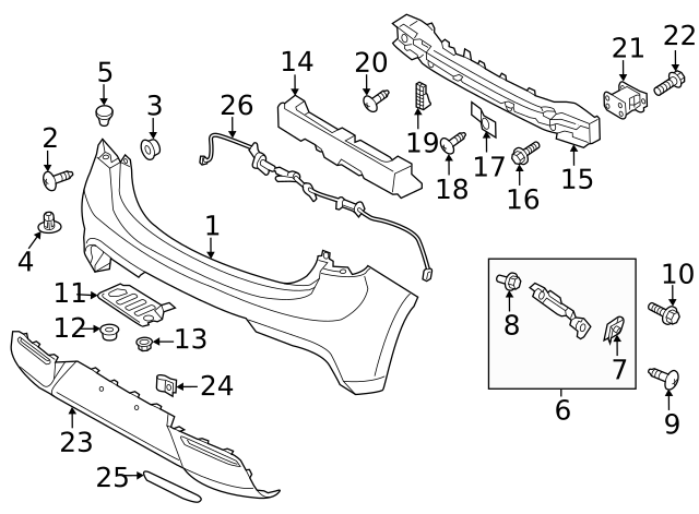 86611-H9AA0 - Bumper Cover 2021-2023 Kia Rio | Kia.Parts Store