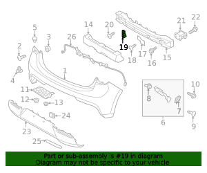 86633-H9AB0 - Inner Bracket 2021-2023 Kia Rio | Kia.Parts Store