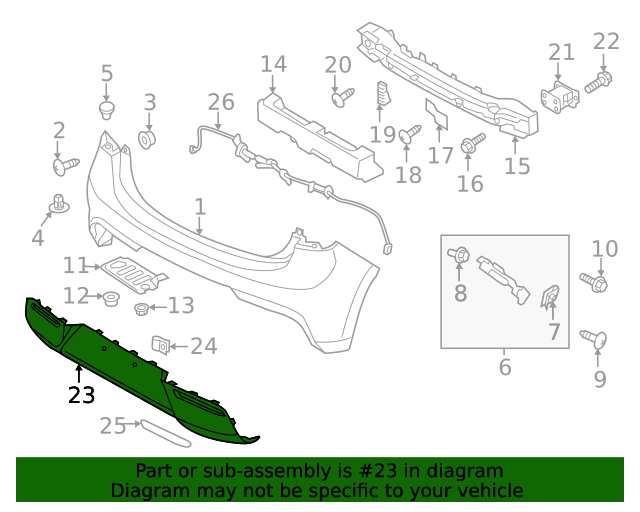 2021-2023 Kia Rio Skid Plate 86671-H9AA0 | Kia Automotive Parts