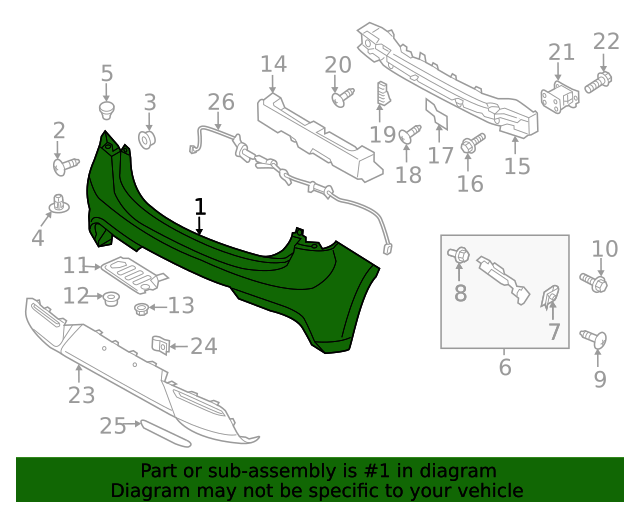 86611-H9AA0 - Bumper Cover 2021-2023 Kia Rio | Kia.Parts Store