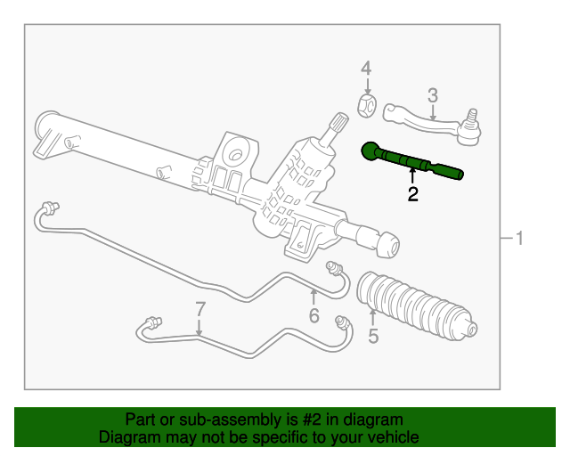 31476353 - Inner Tie Rod - 1993-2004 Volvo | Volvo OEM Parts Direct