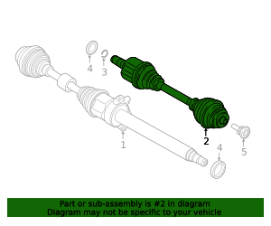 2019-2024 BMW Axle Assembly 31-60-5-A2E-057 | BMWPartsDirect.com