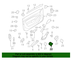 8K0-959-851-C-V10 - Window Switch 2008-2015 Audi | Audi OEM Parts