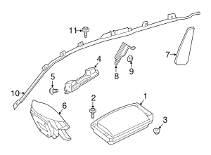 253-860-26-00 - Rear Seat Air Bag 2016-2020 Mercedes-Benz | Mercedes ...