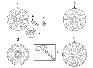 2011-2018 Toyota Spare Tire 42611-75101 | Sparks Parts