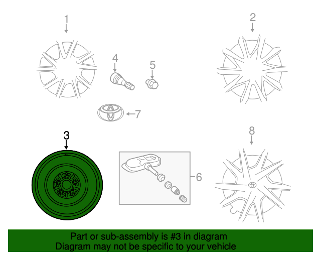 2011-2018 Toyota Steel Wheel 42611-75101 | Express Toyota Parts