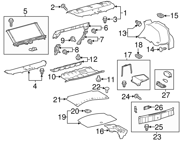 1998-2023 Lexus Trunk Side Trim Retainer Clip 90467-12069 | LexusOfKendall