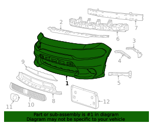 2015-2023 Dodge Charger Bumper Cover 5PP39TZZAE | Mopar Parts Canada