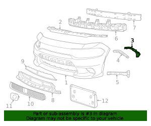 2015-2023 Dodge Charger Bracket 68226533AA | TascaParts.com