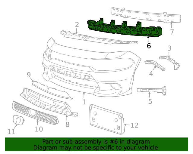 2015-2023 Dodge Charger Absorber 68214783AA | TascaParts.com