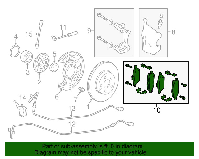 2014-2019 Mercedes-Benz Disk Brake Pad Front 000-420-68-04 | MB OEM Parts
