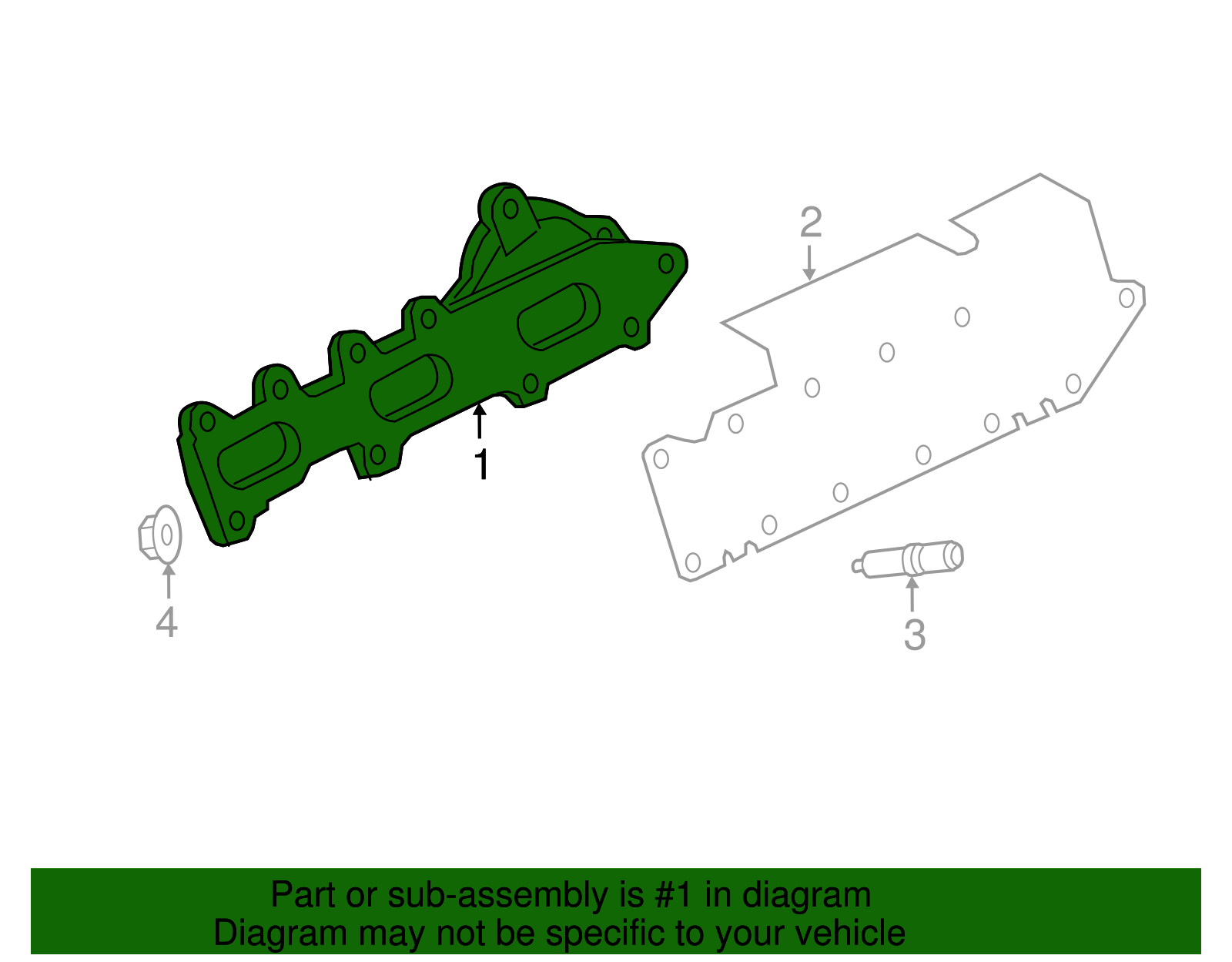ML3Z-9430-A - Exhaust Manifold 2021-2024 Ford | Big 3 Auto Parts