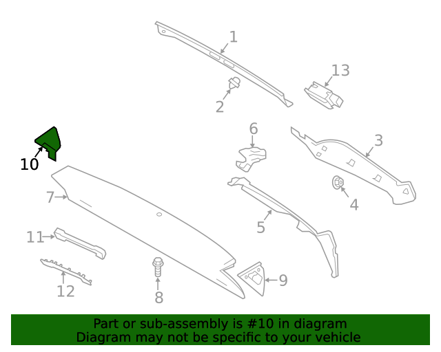 LR154487 - Liftgate Trim 2022-2023 Land Rover Range Rover | AutoNation ...