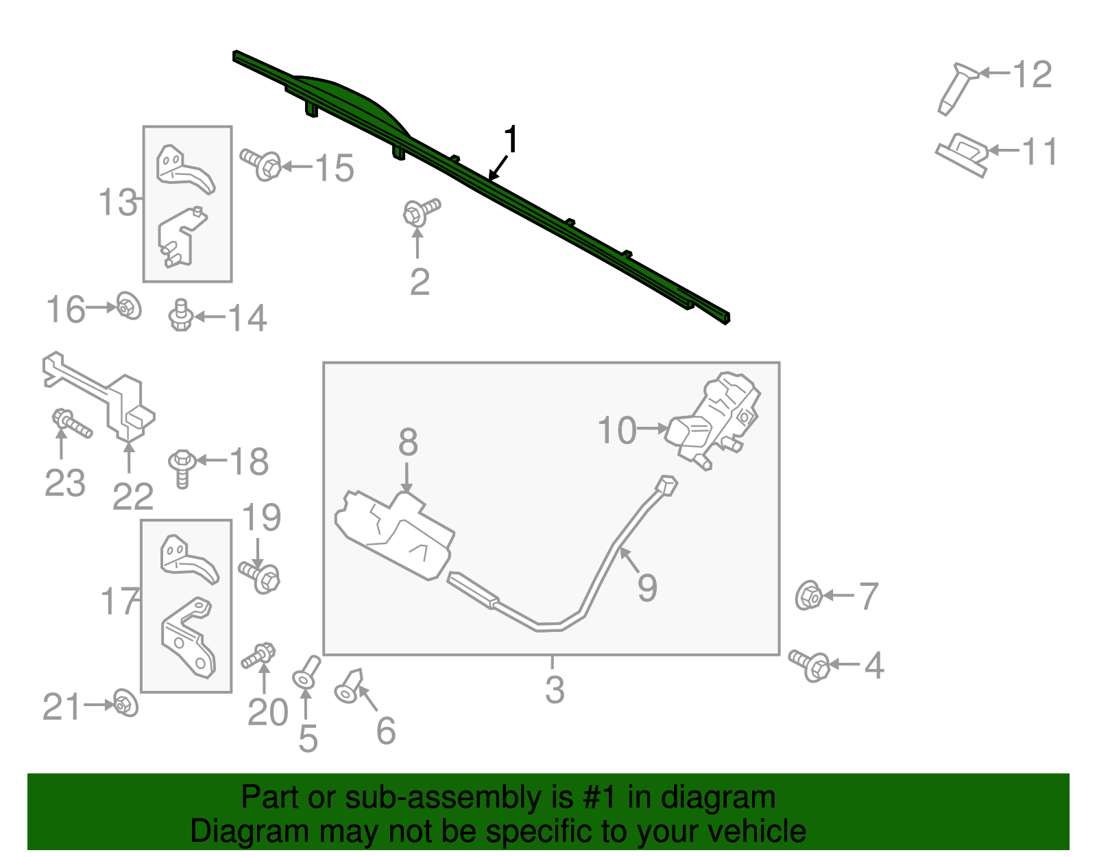 GD9Z-5426604-ADPTM - Handle, Outside 2017-2020 Lincoln Continental ...