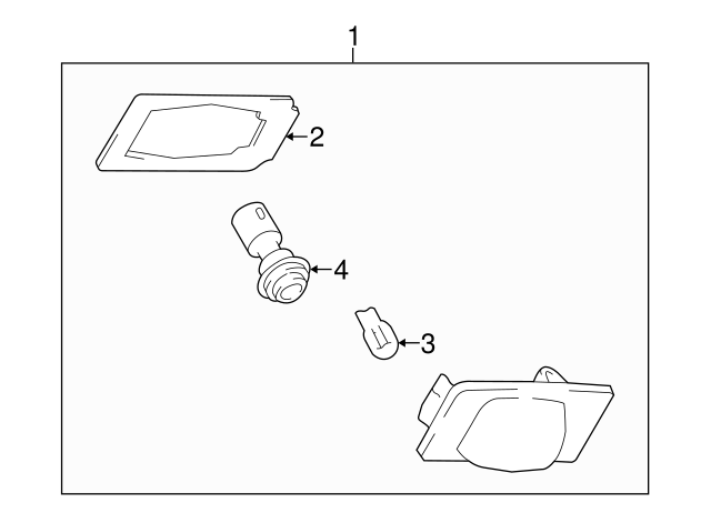 NC10-51-270C - License Lamp 1999-2006 Mazda | AutoNationParts.com