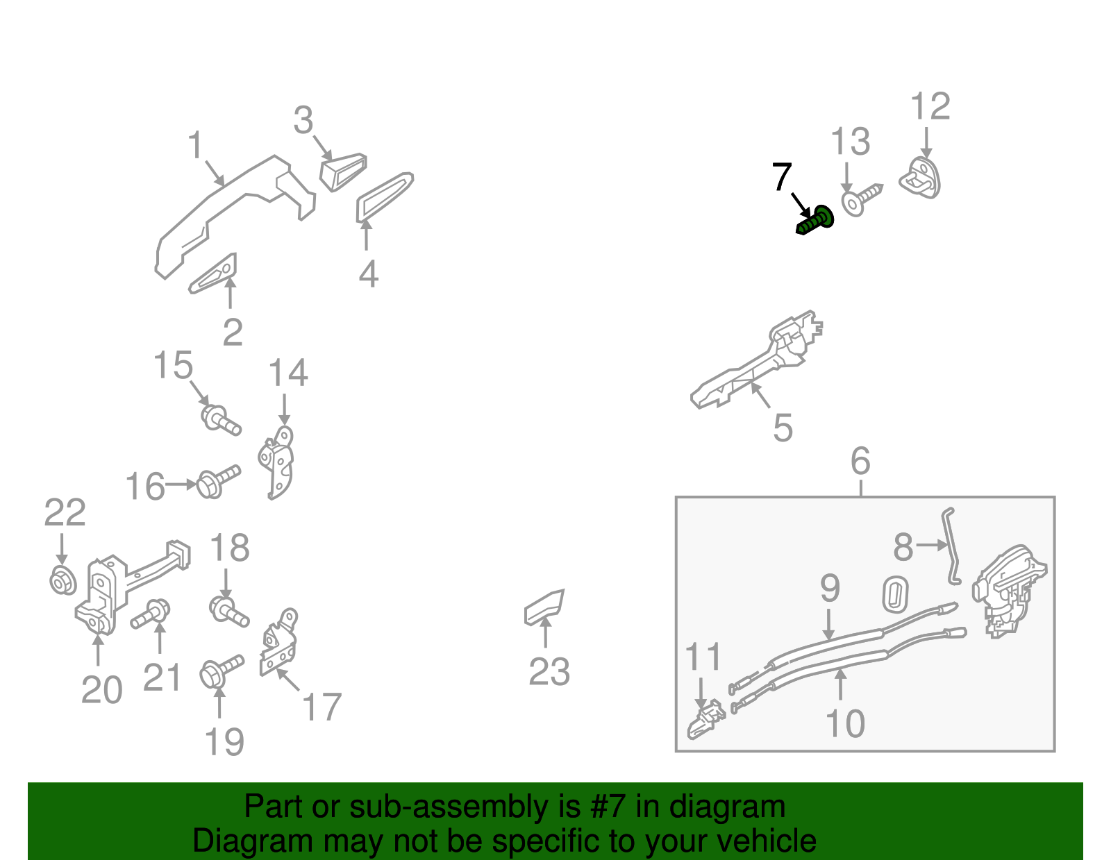 2019-2025 Kia Latch Assembly Screw 81477-A7000 | KIA Parts Zone