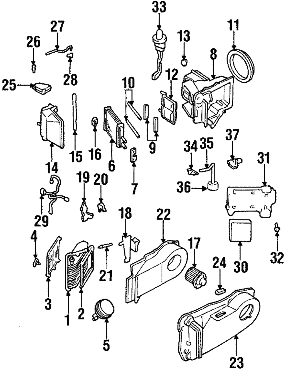 1996-1999 Cadillac DeVille Heating and Air Conditioning Blend Door ...