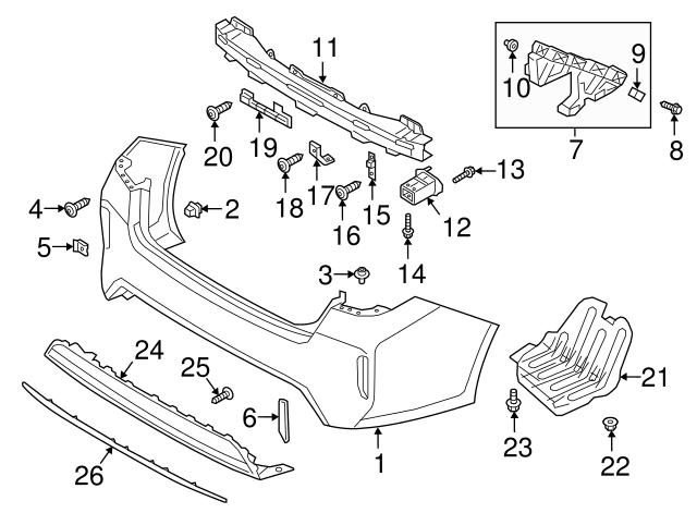 2017-2020 Kia Optima Lower Cover 86612-A8000 | OEM Parts Online