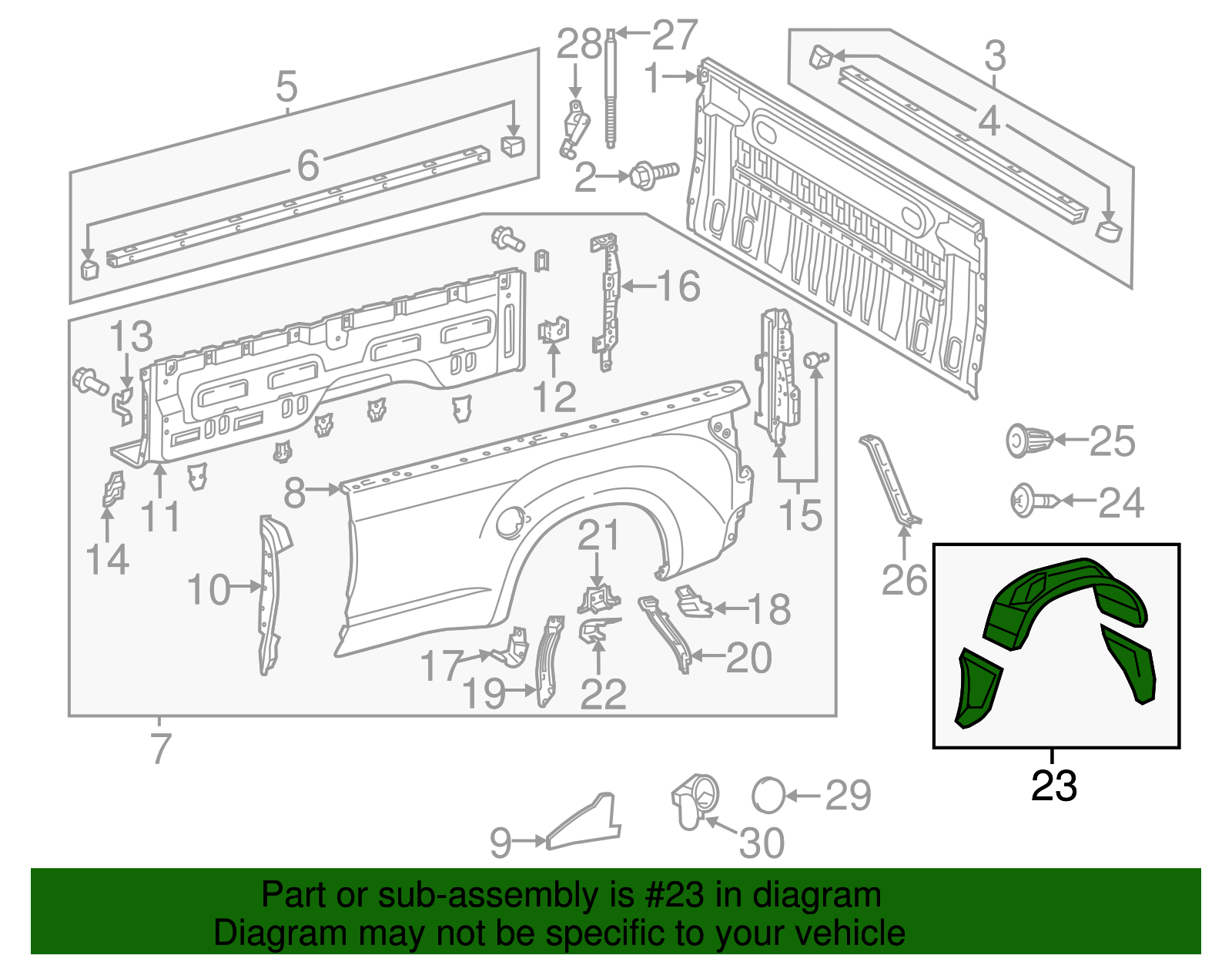 2014-2021 Toyota Tundra Wheelhouse Liner 65638-0C040 | Toyota Parts Center