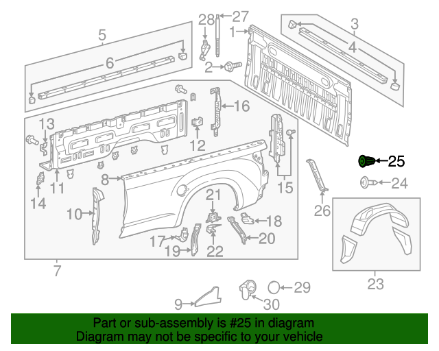 1991-2021 Toyota Fender Liner Grommet 90189-06013 | OEM Parts Online