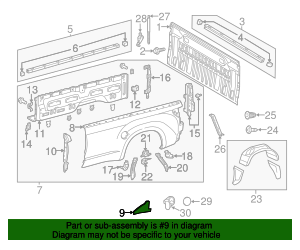 2014-2021 Toyota Tundra Stone Guard 66245-0C040 | Toyota Parts Center