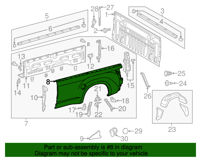 65816-0C130 - Outer Panel 2014-2021 Toyota Tundra | Longo Toyota Parts