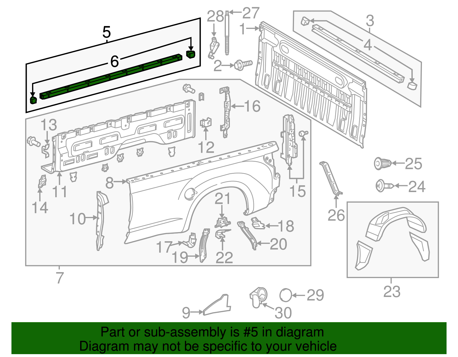 65335-0C031 - 2007-2021 Toyota Tundra - Track Assembly | Toyota Parts ...