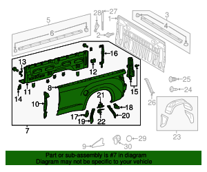 2014-2021 Toyota Tundra Side Panel 65500-0C111 | Sparks Parts