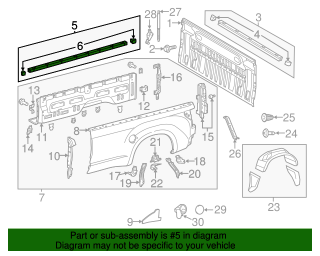 2007-2021 Toyota Tundra Track Assembly 65335-0C031 | Toyota Parts Center
