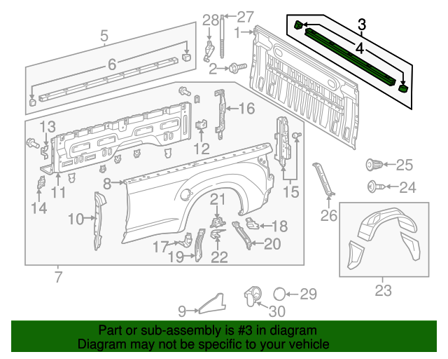 65483-0C011 - Track Assembly - 2007-2021 Toyota Tundra | OEM Genuine ...