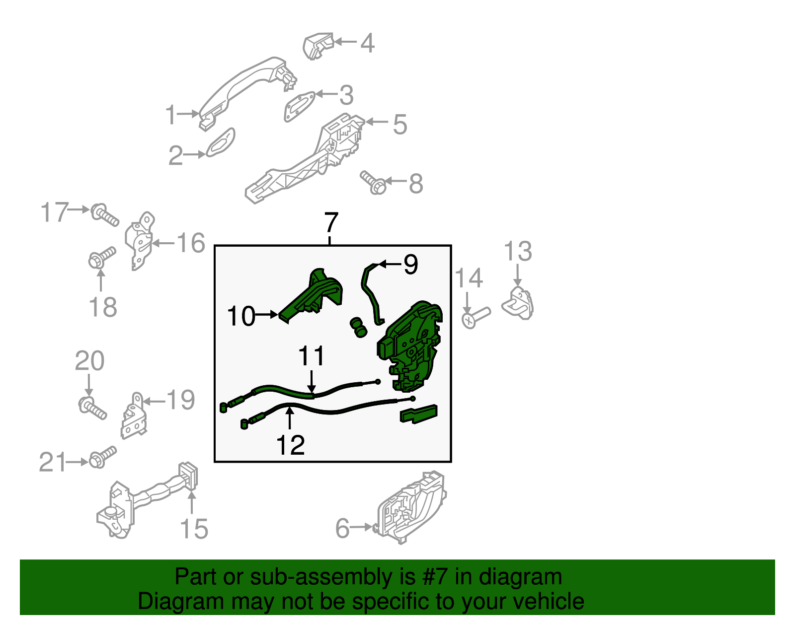 2018-2023 Kia Rio Latch Assembly 81420-H8000 | TascaParts.com