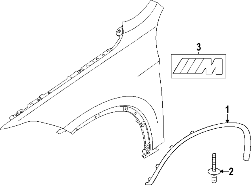51777332337 - 2016-2022 BMW X1 Wheel Flare (51-77-7-332-337) | BMW of ...