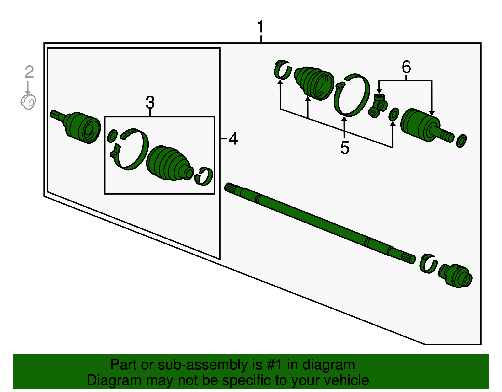 44306-TR3-A51 - 2014-2015 Honda Civic - Drive Shaft Assembly L | Honda Parts Cheap