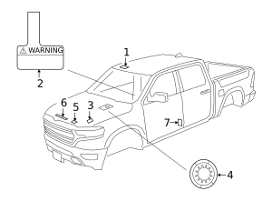 2019 Ram 1500 AC Label 68277016AB | TascaParts.com