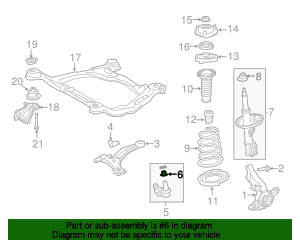 90080-17214 - Lower Ball Joint Castle Nut - 1997-2023 Toyota | OEM ...