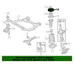 48609-08030 - Suspension Strut Mount (Left, Right, Front) 2011-2020 ...